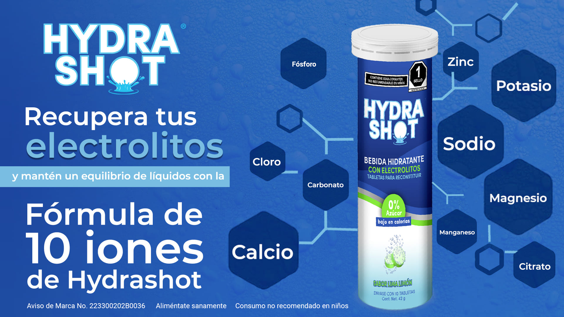 Bebida hidratante - Hydra Shot